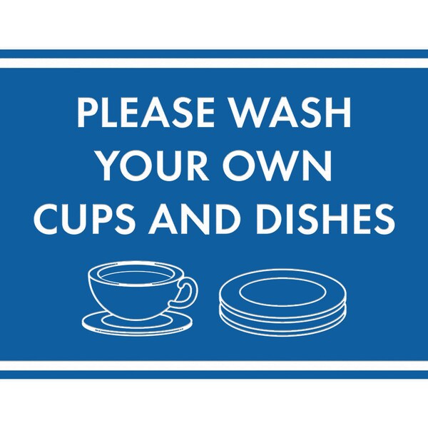 Wash Dishes Sign - Etsy