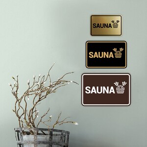 Signs Bylita Classic Framed Sauna Wall or Door Sign - Etsy