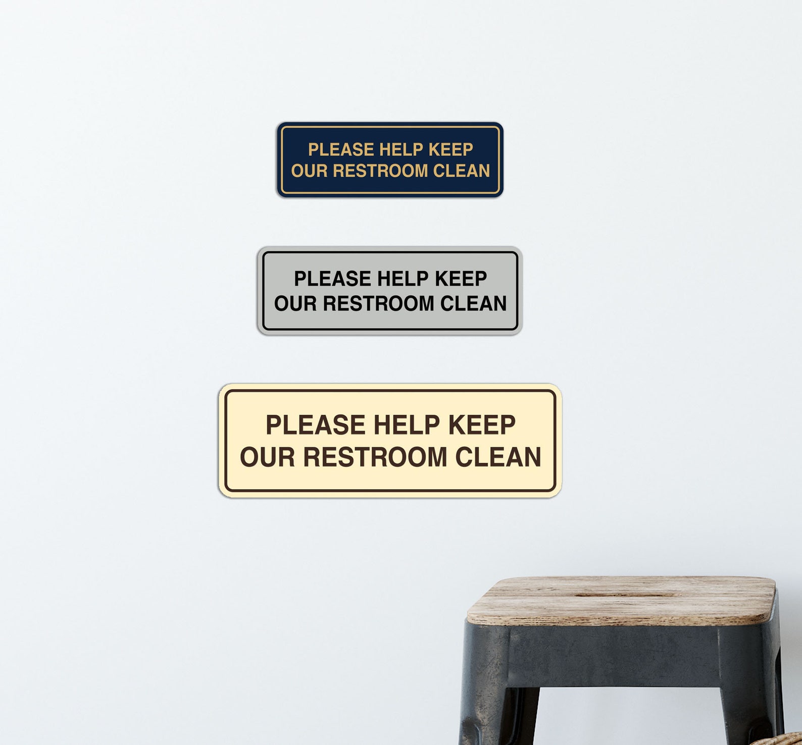 Standard Please Help Keep Our Restroom Clean Sign | Etsy