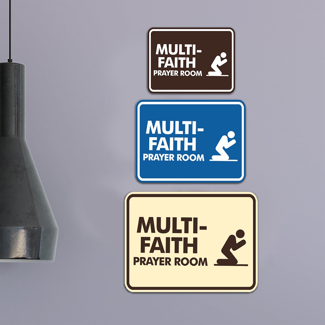 Classic Framed Multi-faith Prayer Room Wall or Door Sign - Etsy