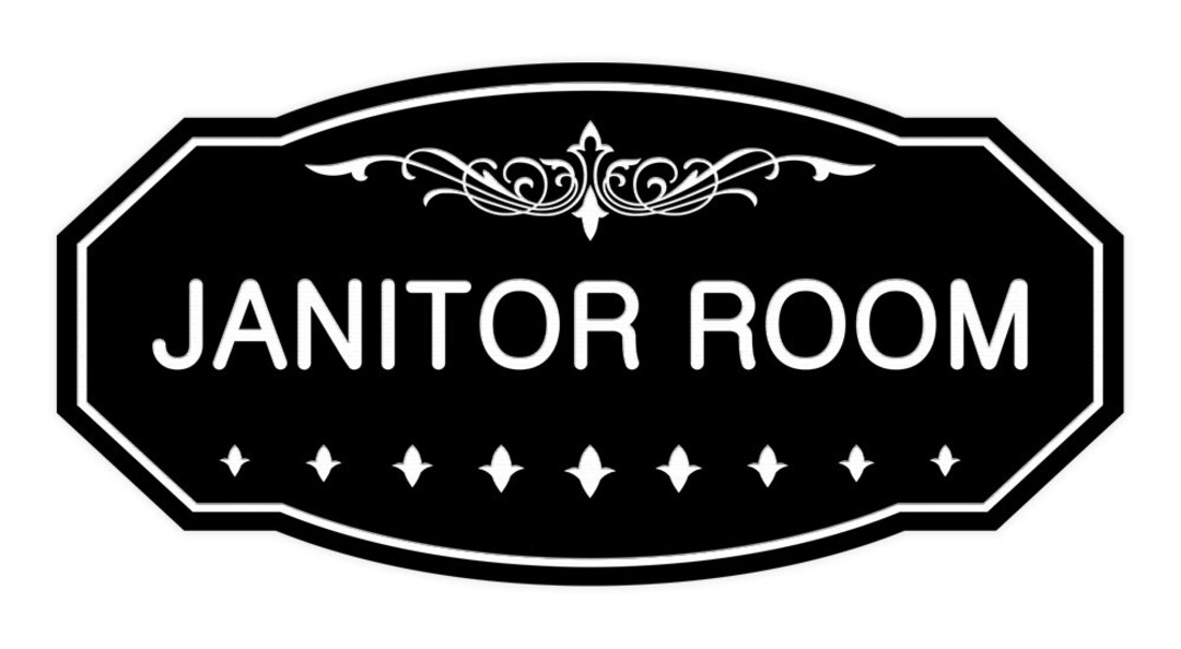 Victorian Janitor Room Sign - Etsy