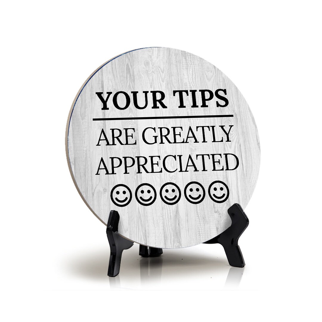 Signs Bylita Your Tips Are Greatly Appreciated smiley Vector Circle ...