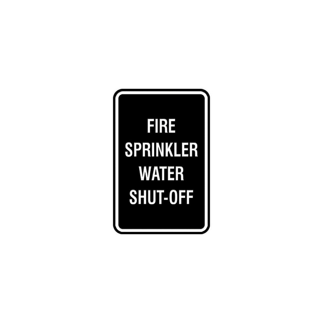 Portrait Round Fire Sprinkler Water Shut-off Sign - Etsy