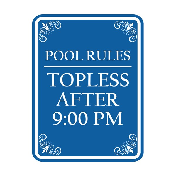 Topless Pool Etsy