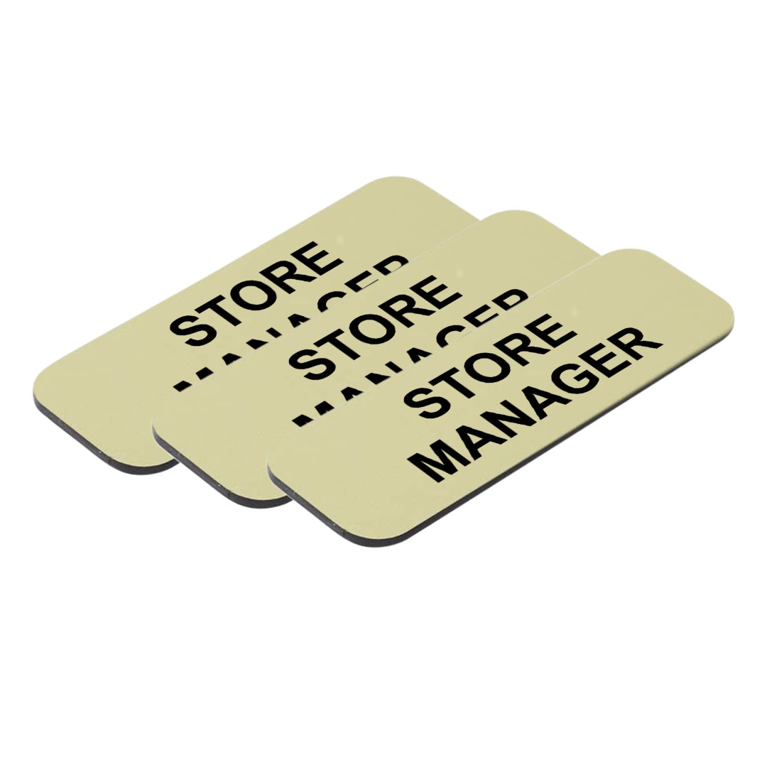 Store Manager 1 X 3 Name Tag/badge, 3 Pack - Etsy