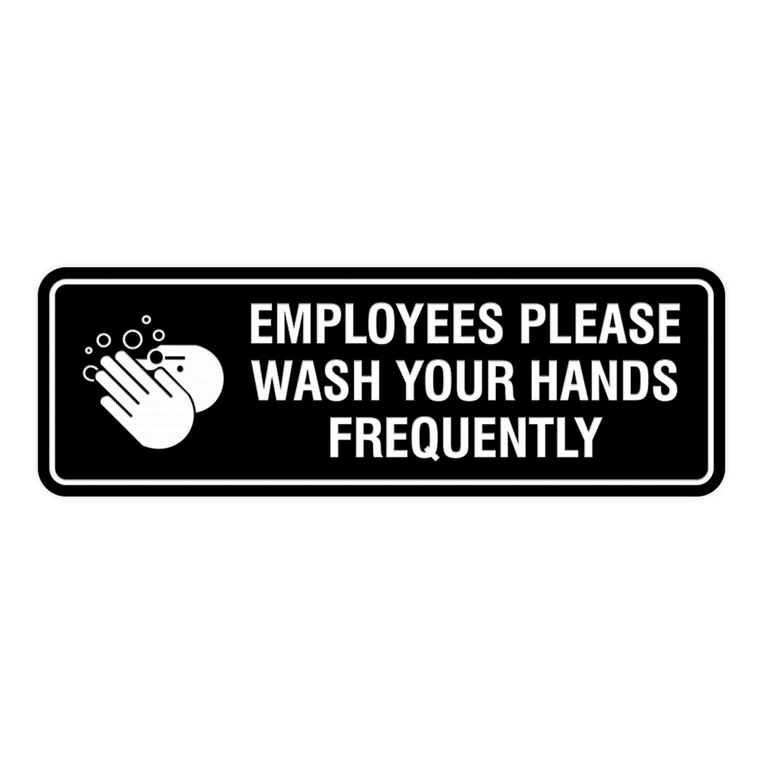 Standard Employees Please Wash Your Hands Frequently Sign - Etsy