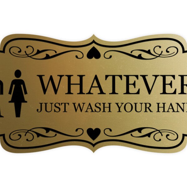 Whatever Sign - Etsy