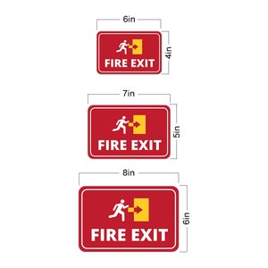 Classic Framed Plus Fire Exit Wall or Door Sign Workplace - Etsy