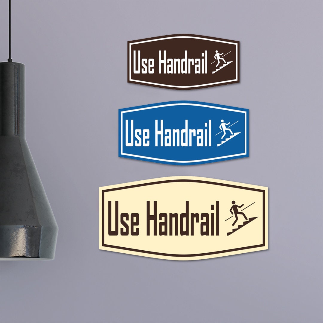 Fancy Use Handrail Wall or Door Sign - Etsy