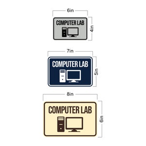 Classic Framed Computer Lab Wall or Door Sign - Etsy
