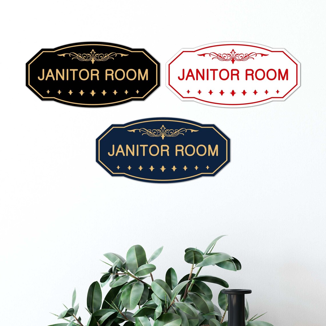 Victorian Janitor Room Sign - Etsy