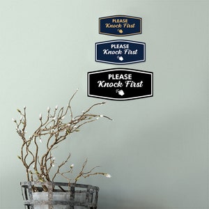 Signs Bylita Fancy Please Knock First Outdoors Decoration Wall - Etsy