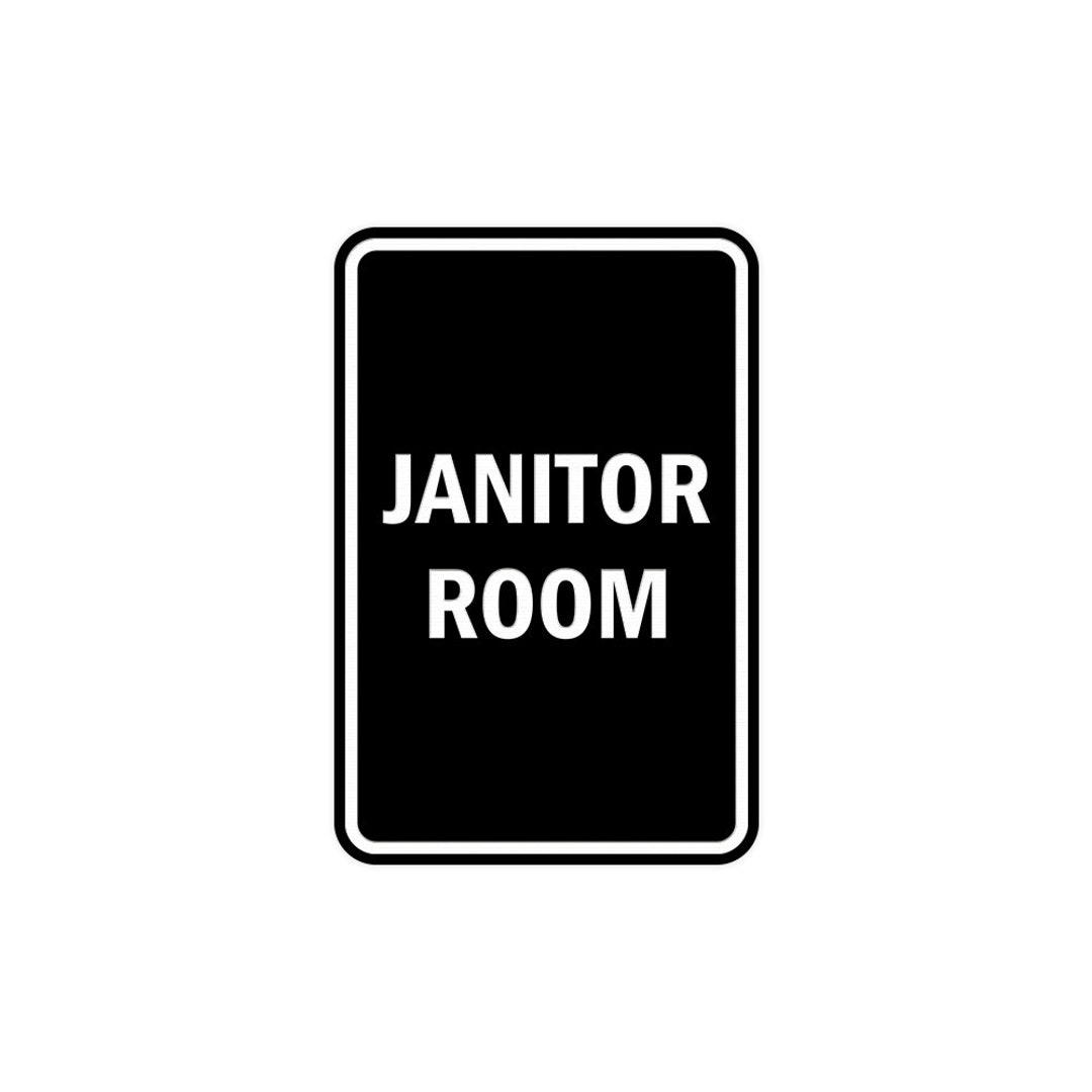 Portrait Round Janitor Room Sign - Etsy