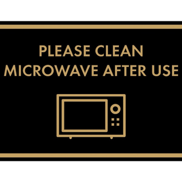 Microwave Cleaning Sign - Etsy