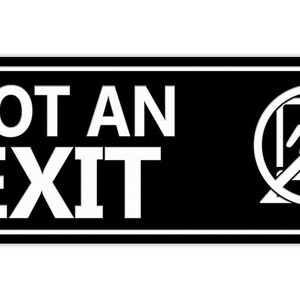 Standard NOT an EXIT stick Man Wall or Door Sign - Etsy
