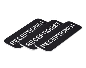 Receptionist Tag - Etsy