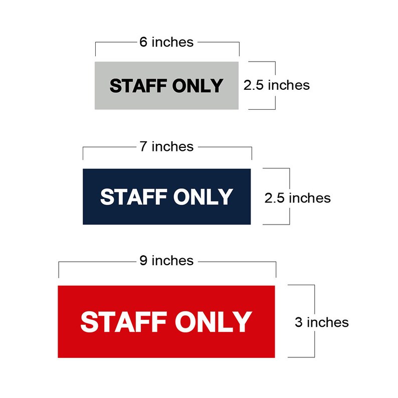 Basic Staff Only Sign - Etsy