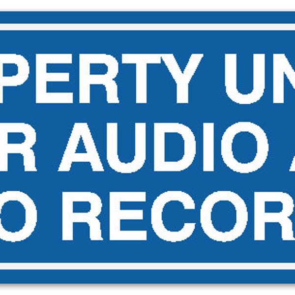 Video Recording Sign - Etsy