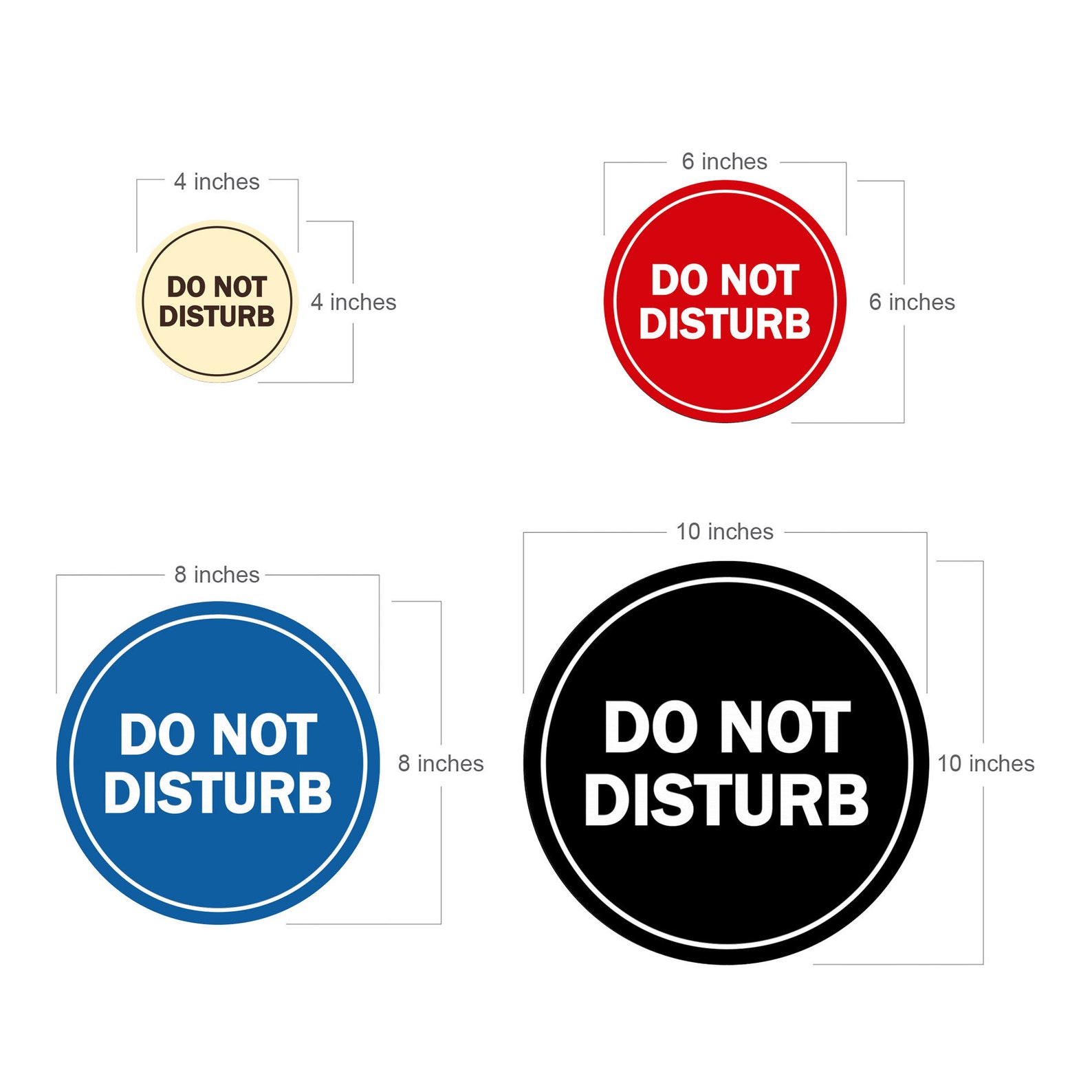 Signs Bylita Circle Do Not Disturb Sign - Etsy