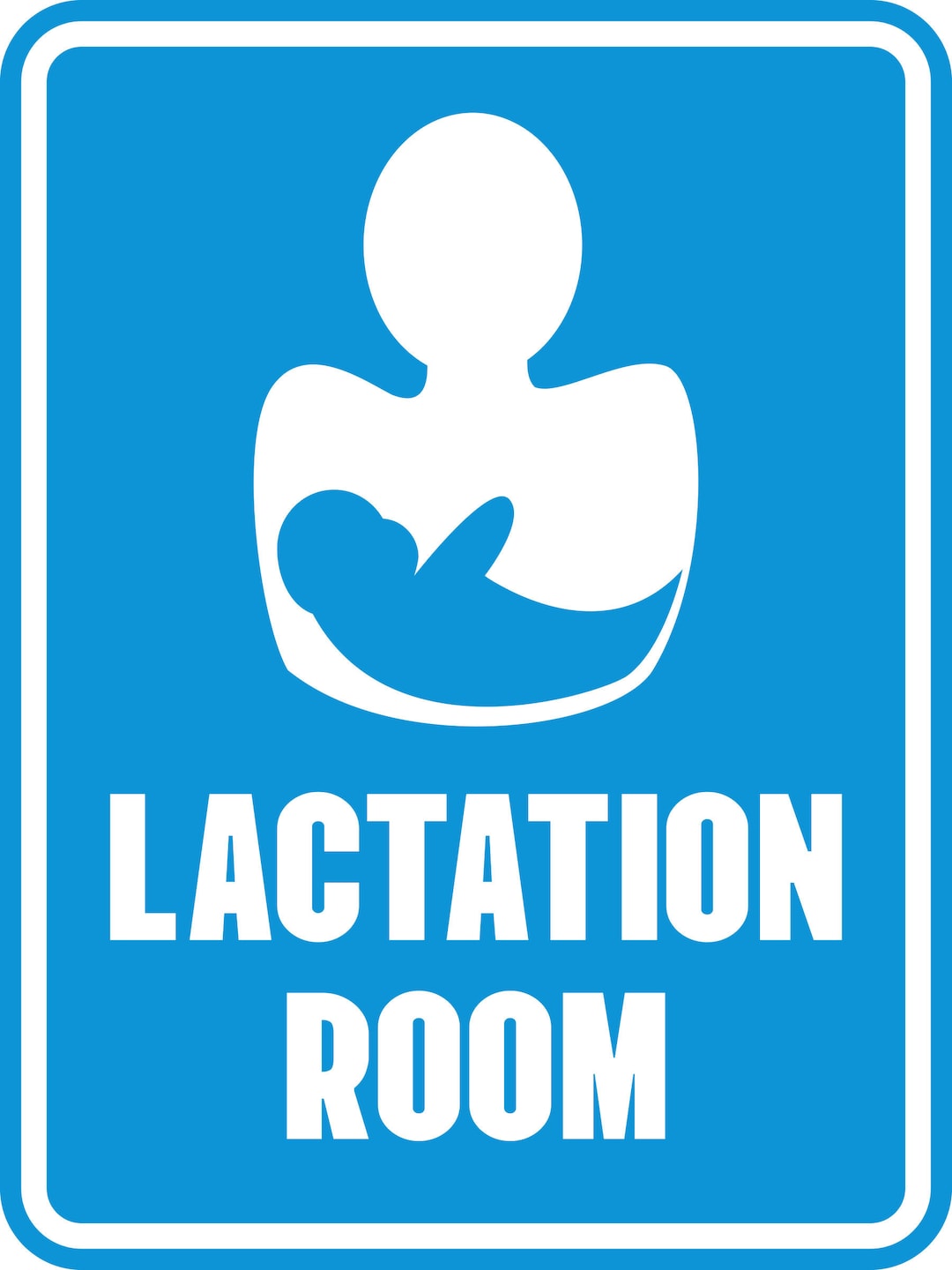 Portrait Round Plus Lactation Room Wall or Door Sign Baby Rooms Signage ...