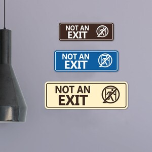 Standard NOT an EXIT stick Man Wall or Door Sign - Etsy