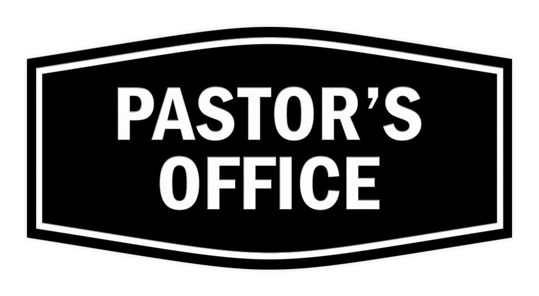 Fancy Pastor's Office Sign - Etsy