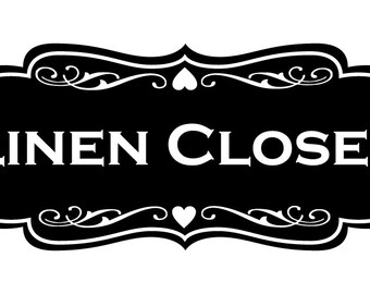 Linen Closet Sign - Etsy