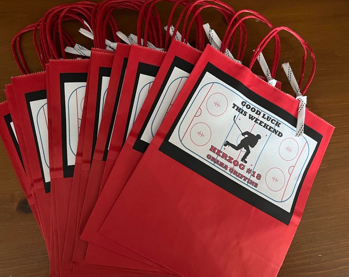 Hockey Rink Shaped Hockey Bag Tag or Luggage Tag Hockey Rink on One ...