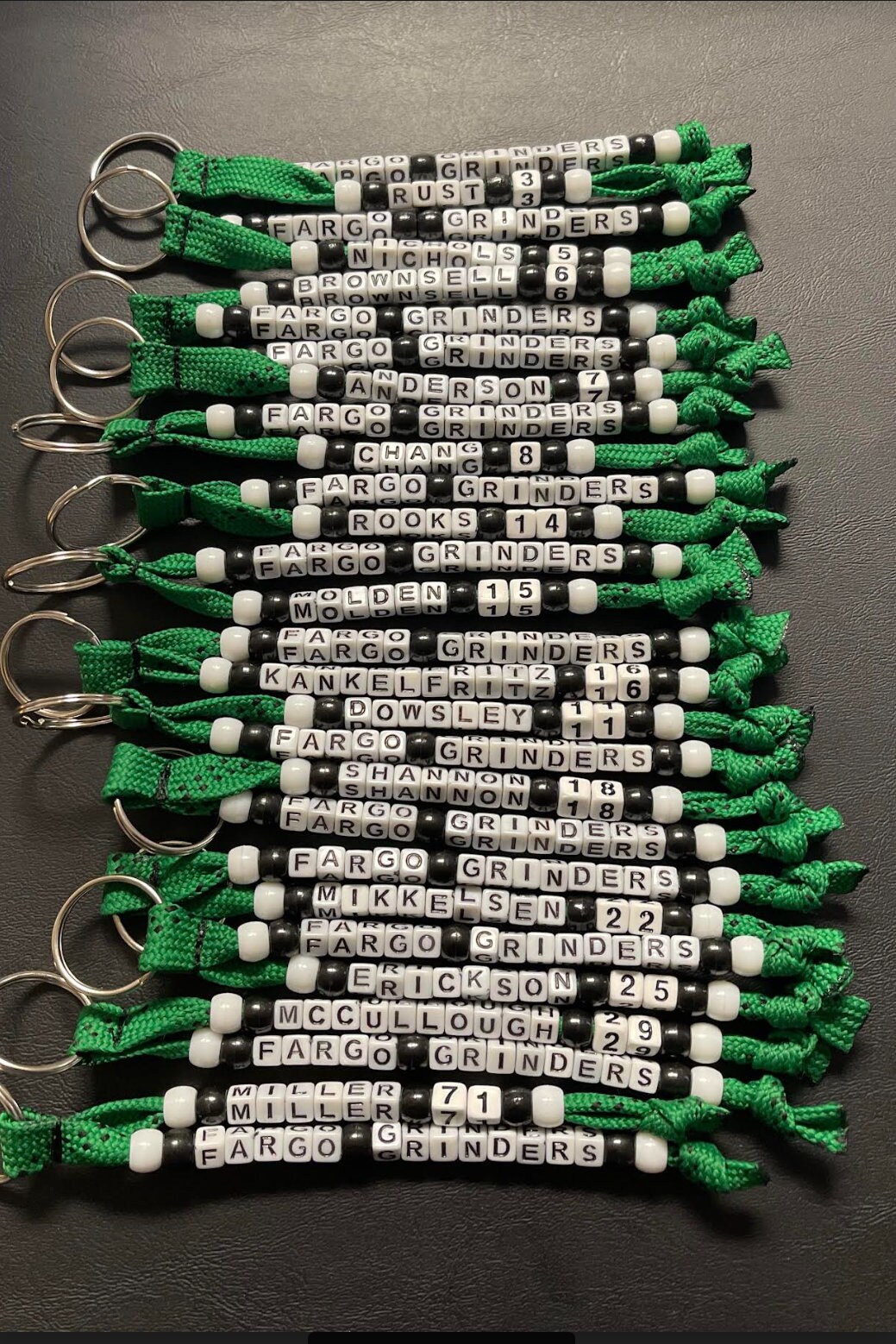 Personalized Hockey Lace Keychain, Team Gift, Player Number - Etsy