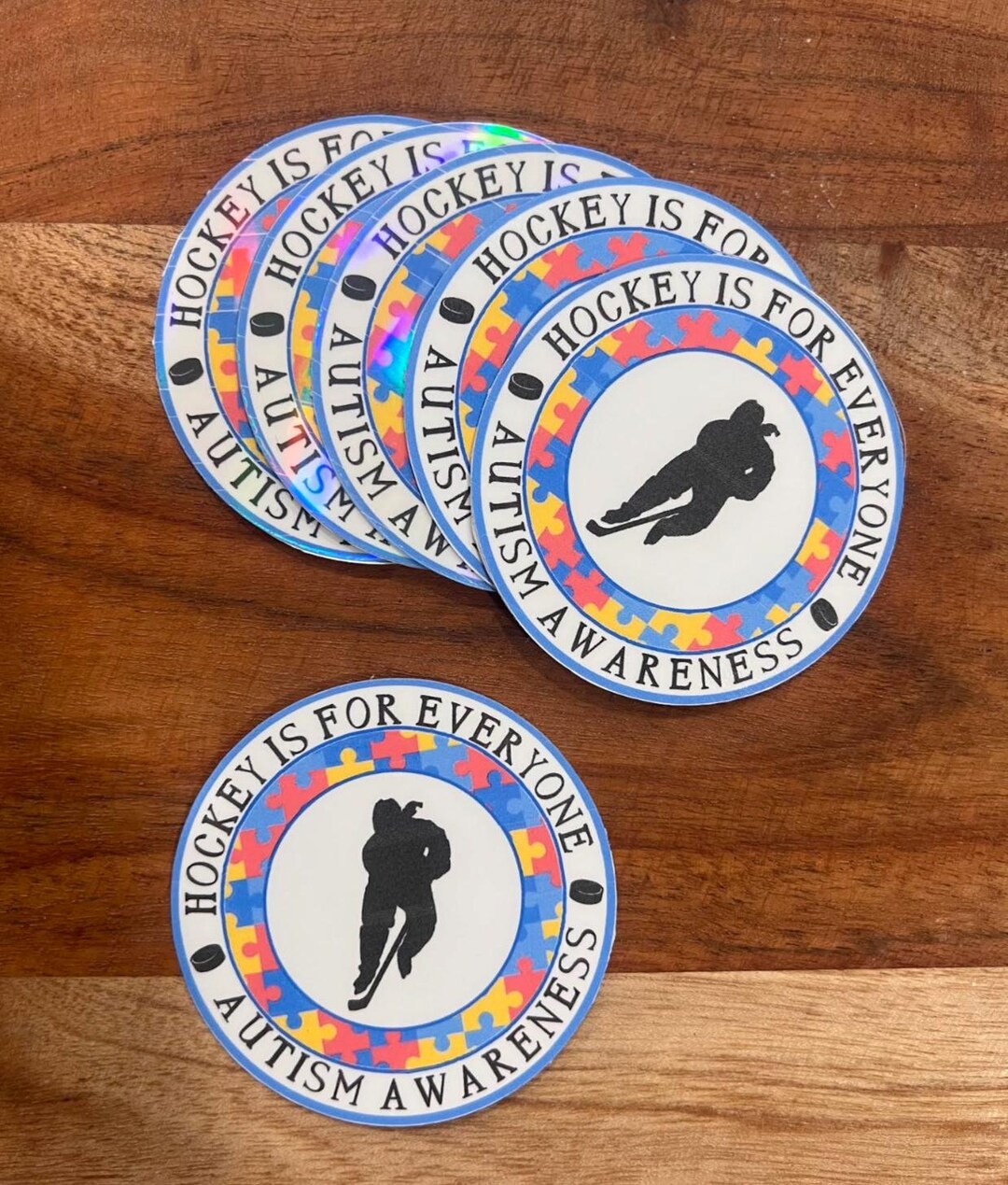 Autism Awareness Hockey Girl Sticker, Hockey is for Everyone - Etsy