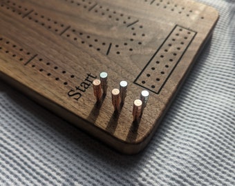 12 Round Two Player Cribbage Board - Etsy