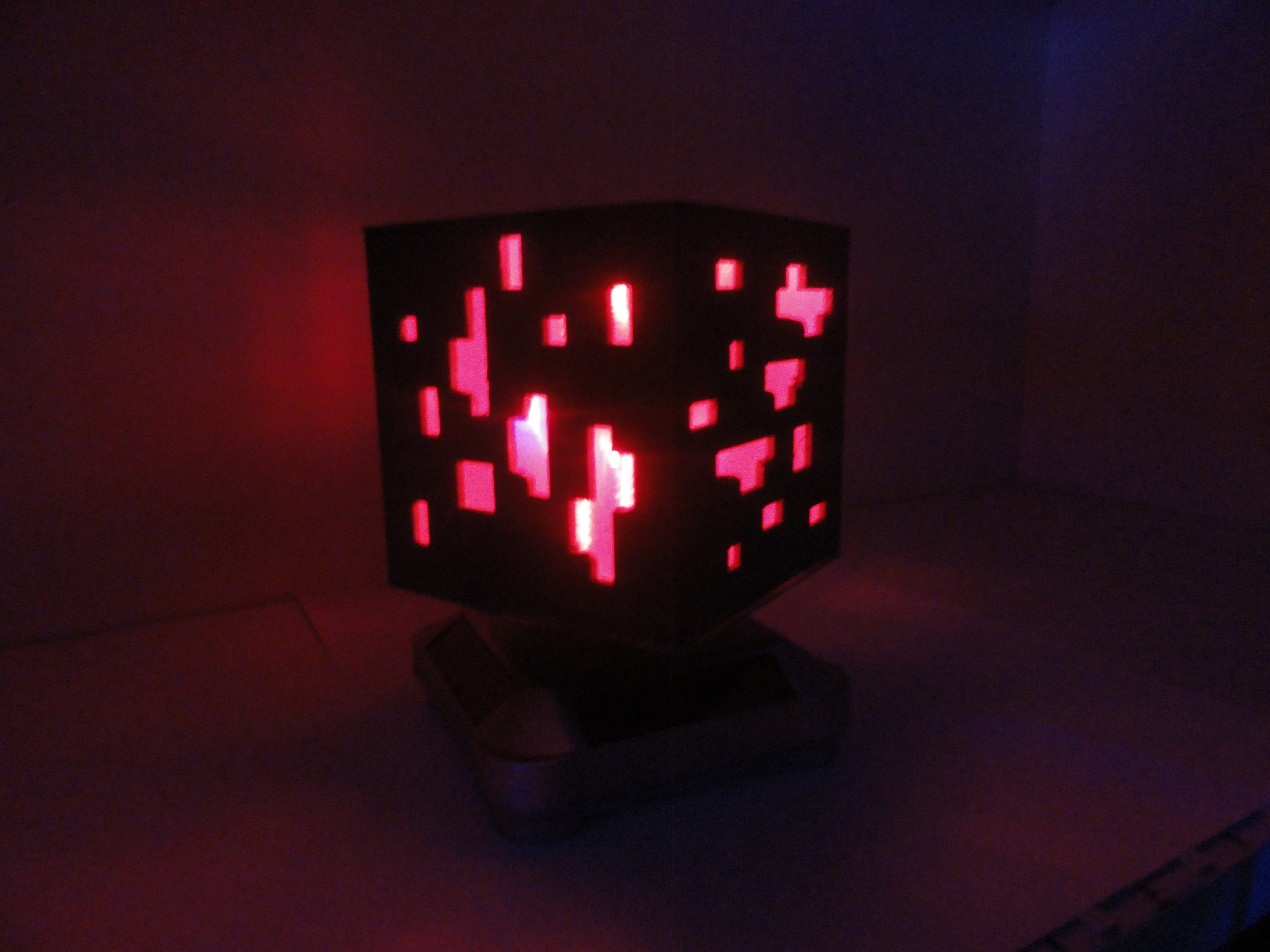 Minecraft REDSTONE Lamp Great Night Light Perfect - Etsy UK