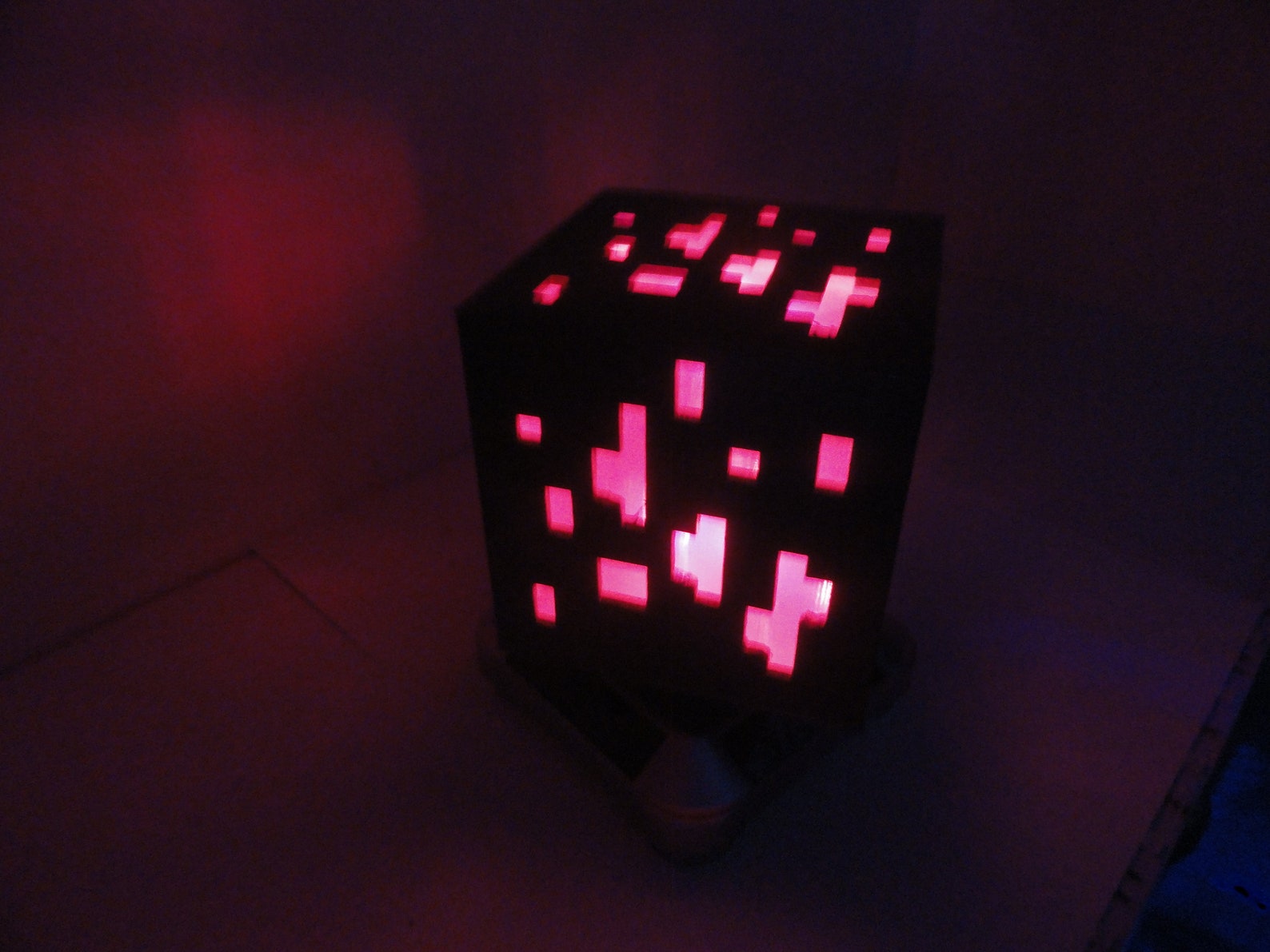 Minecraft REDSTONE Lámpara Gran luz nocturna Regalo | Etsy