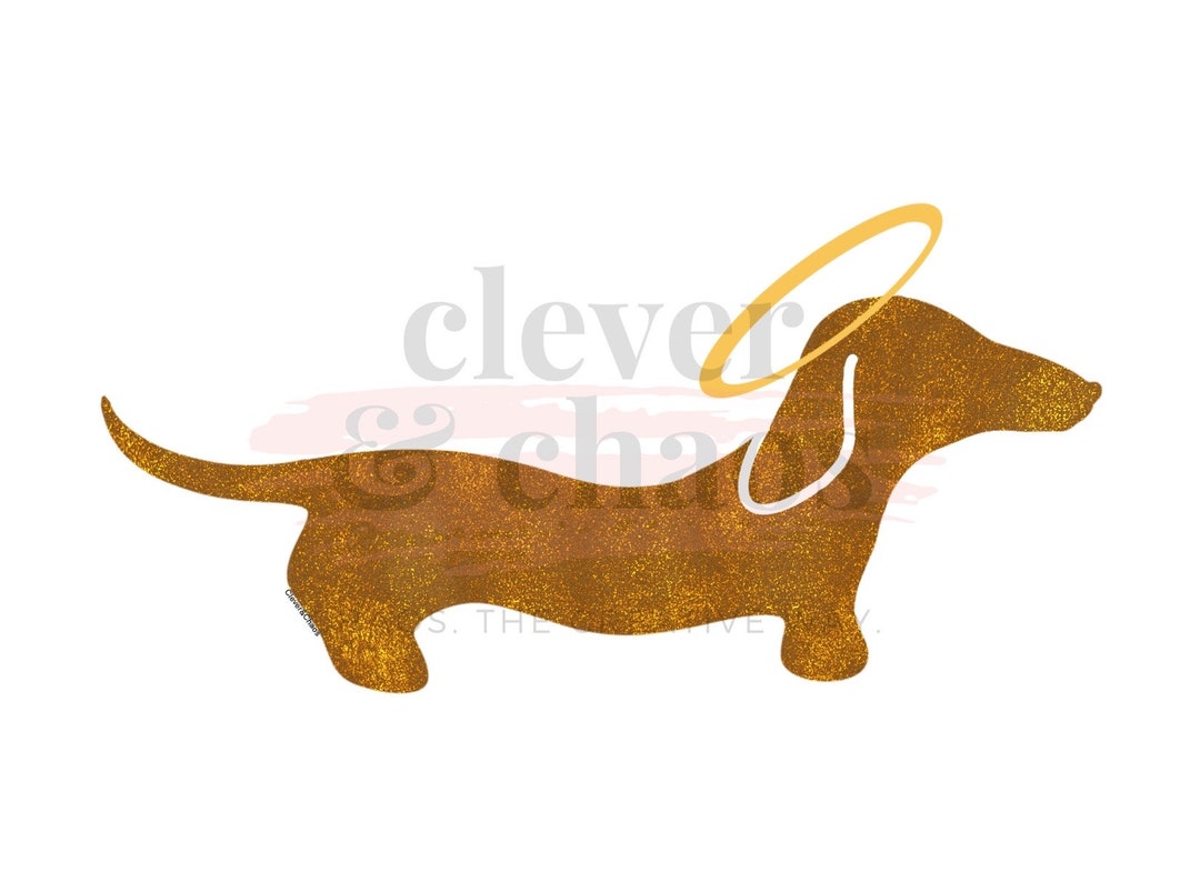 Dachshund Angel, Weiner Dog, Dog, Sublimation PNG, Heaven, Pet, Love ...
