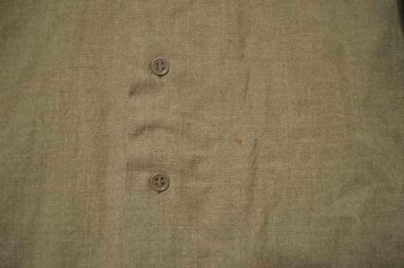 Vintage 40s US Army World War II Military Flannel Shi… - Gem