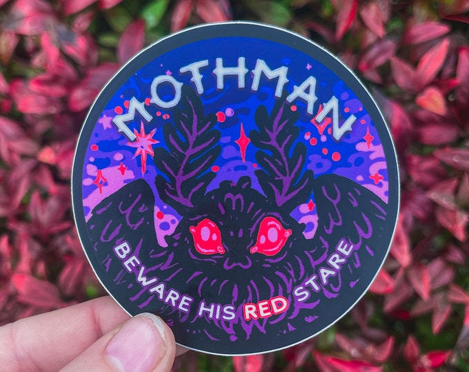 Mothman Man 3" Vinyl Sticker - Etsy