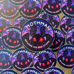 Mothman Man 3 Vinyl Sticker - Etsy
