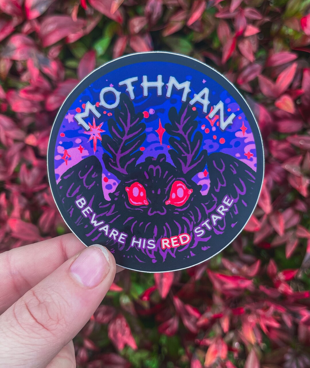 Mothman Man 3" Vinyl Sticker - Etsy