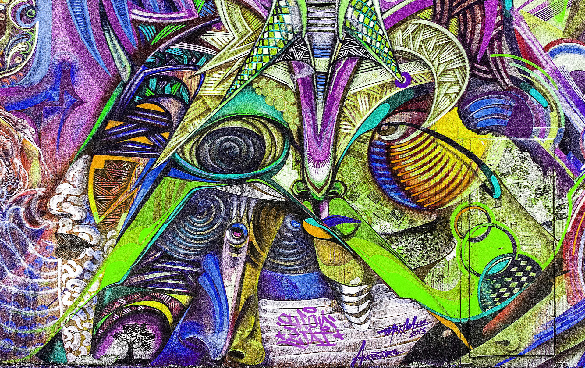 Neon Graffiti Art, Street Artwork, Brick Wall Art, Print Yourself, Easy ...