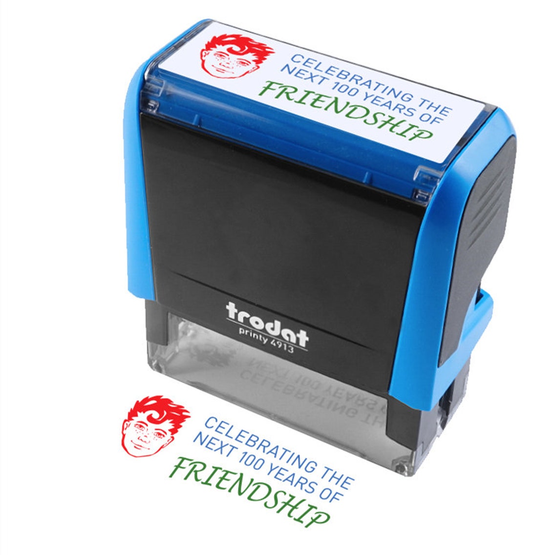 Custom Multi Color Stamp, With 2 or 3 Ink Color, With Your Image, Text ...