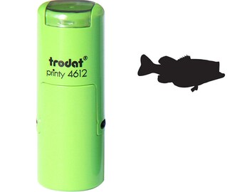 Sea Bass Fish Self-inking Stamp - Etsy