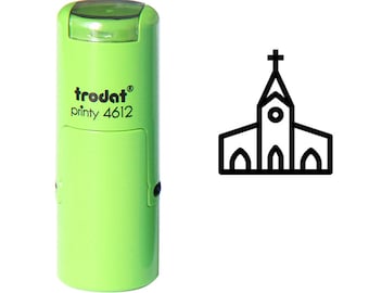 Church Rubber Stamp | Etsy