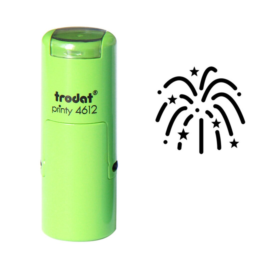 Firework Explosion Stamp - Etsy