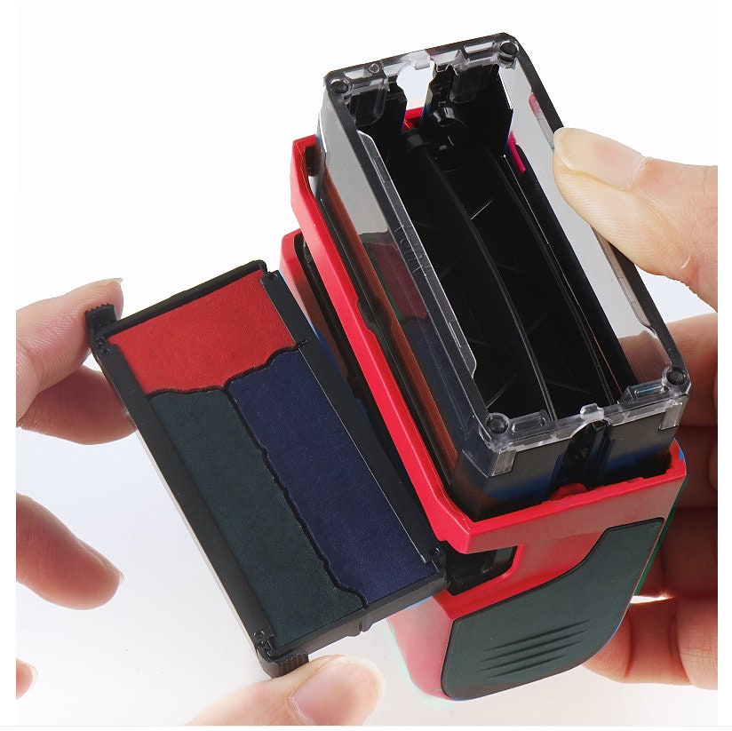 Custom Multi Color Stamp, With 2 or 3 Ink Color, With Your Image, Text ...