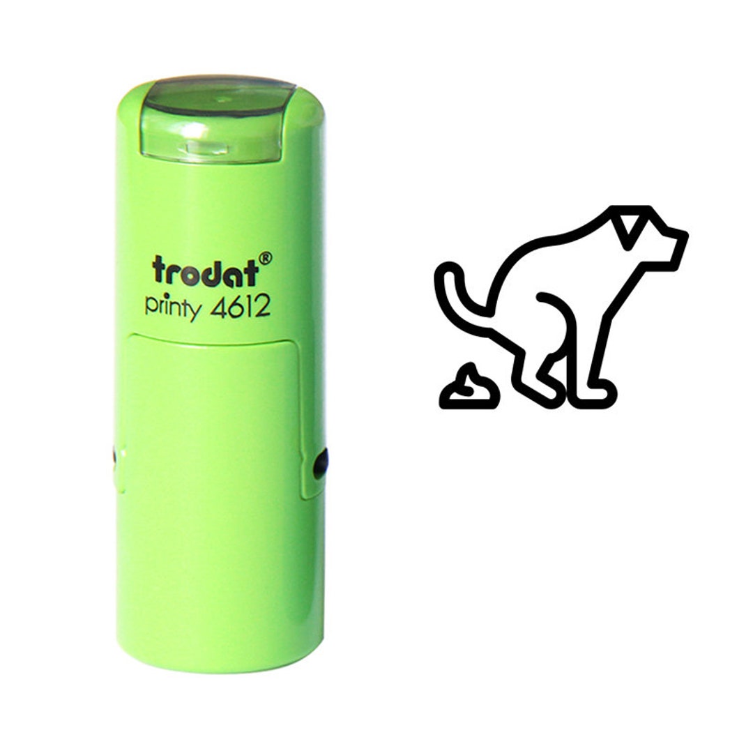 Dog Pooping Stamp - Etsy