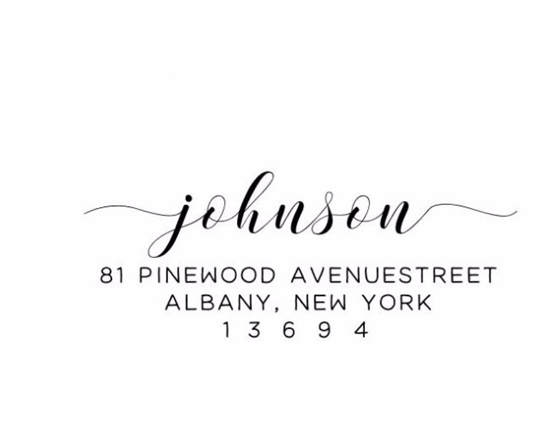 Custom Address Stamp, Personalized Address Stamp - Choose From the 4 ...