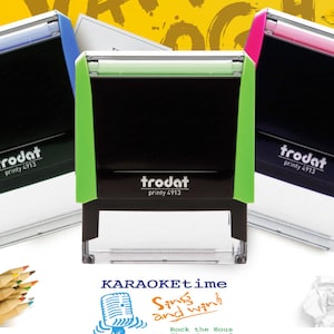 Custom Multi Color Stamp, With 2 or 3 Ink Color, With Your Image, Text ...