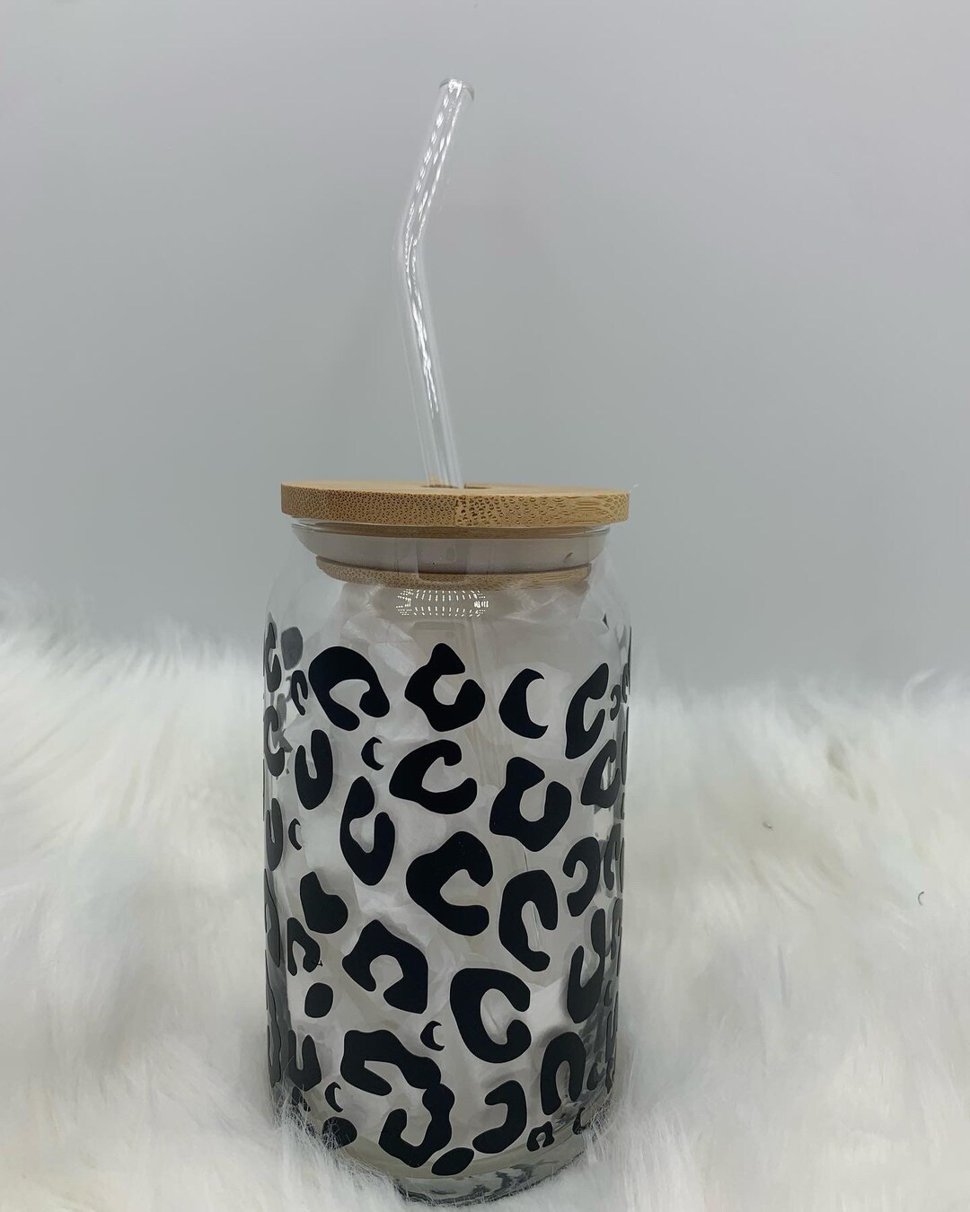 Cheetah Libby Glass, Cheetah Libby Can Glass, Cheetah Coffee Cup ...