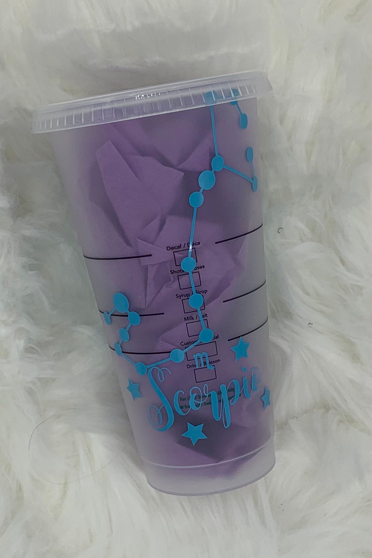 Zodiac Starbucks Cup Zodiac Horoscope Sign Cup Starbucks | Etsy