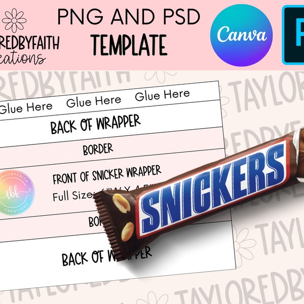 Candy Bar Wrappers - Etsy